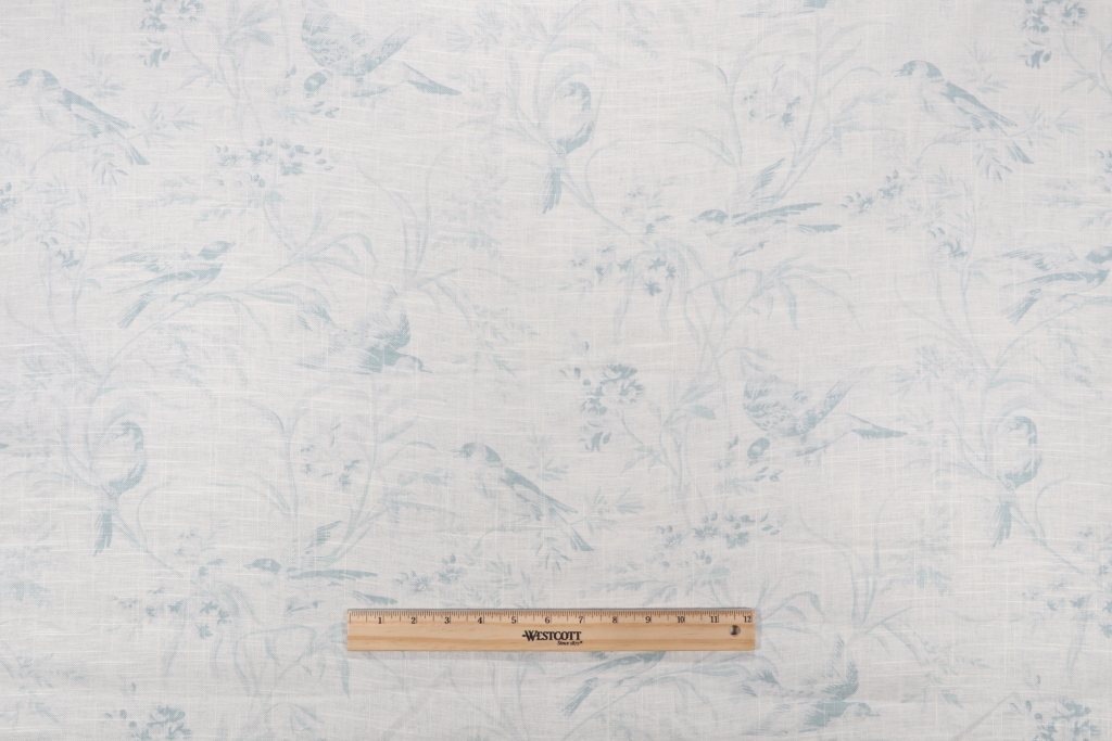 French General Aviary Toile Printed Linen Blend Drapery Fabric in ...
