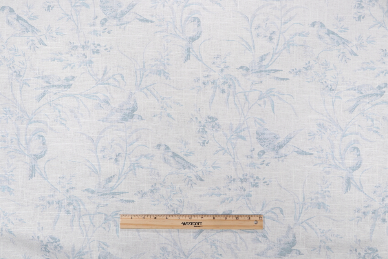 Fabricut French General Aviary Toile Printed Linen Blend Drapery Fabric ...