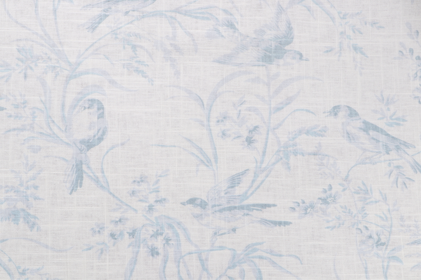Fabricut French General Aviary Toile Printed Linen Blend Drapery Fabric ...