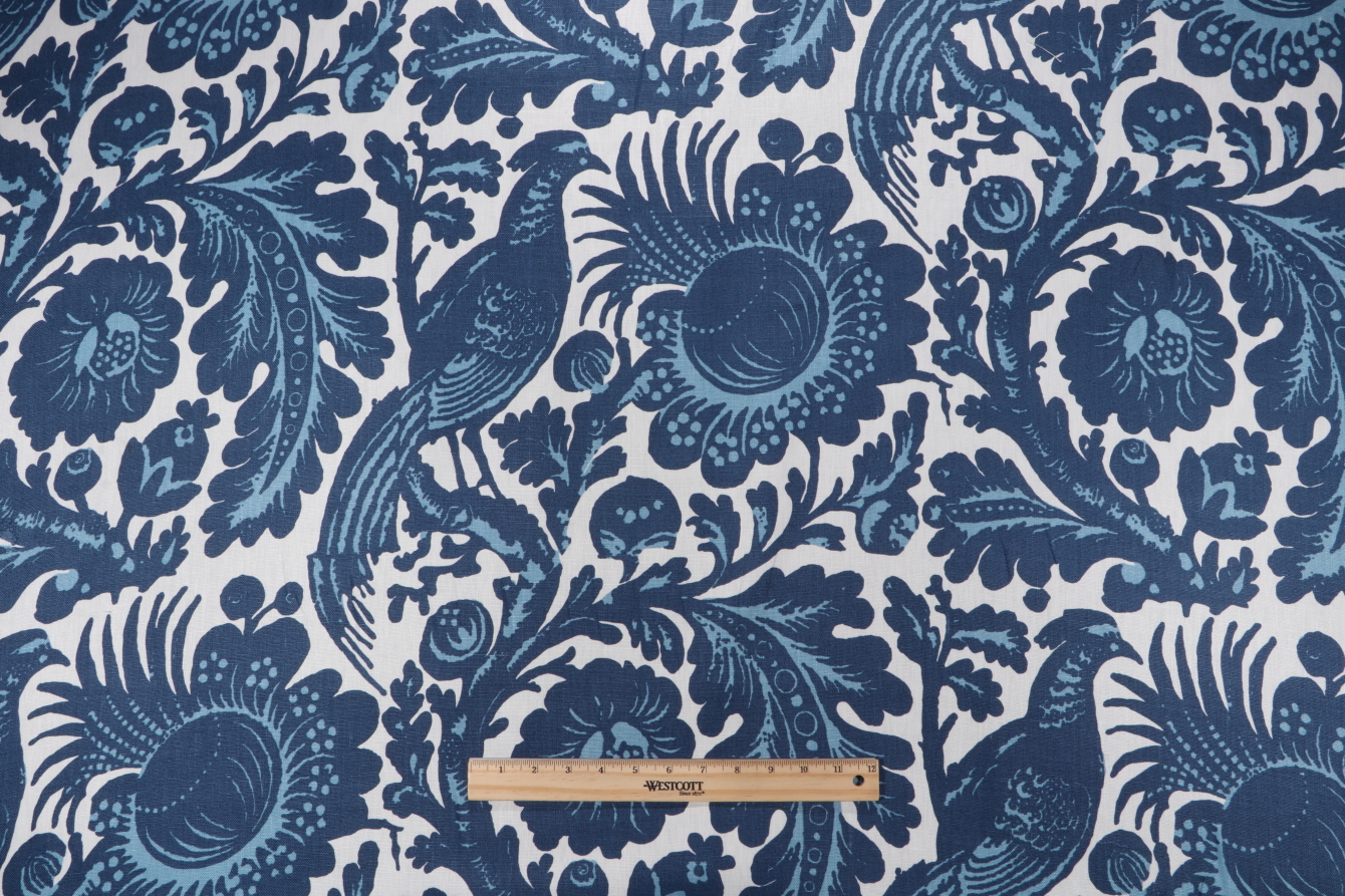 Scalamandre Resist Print 6218 Printed Linen Drapery Fabric in Light and ...