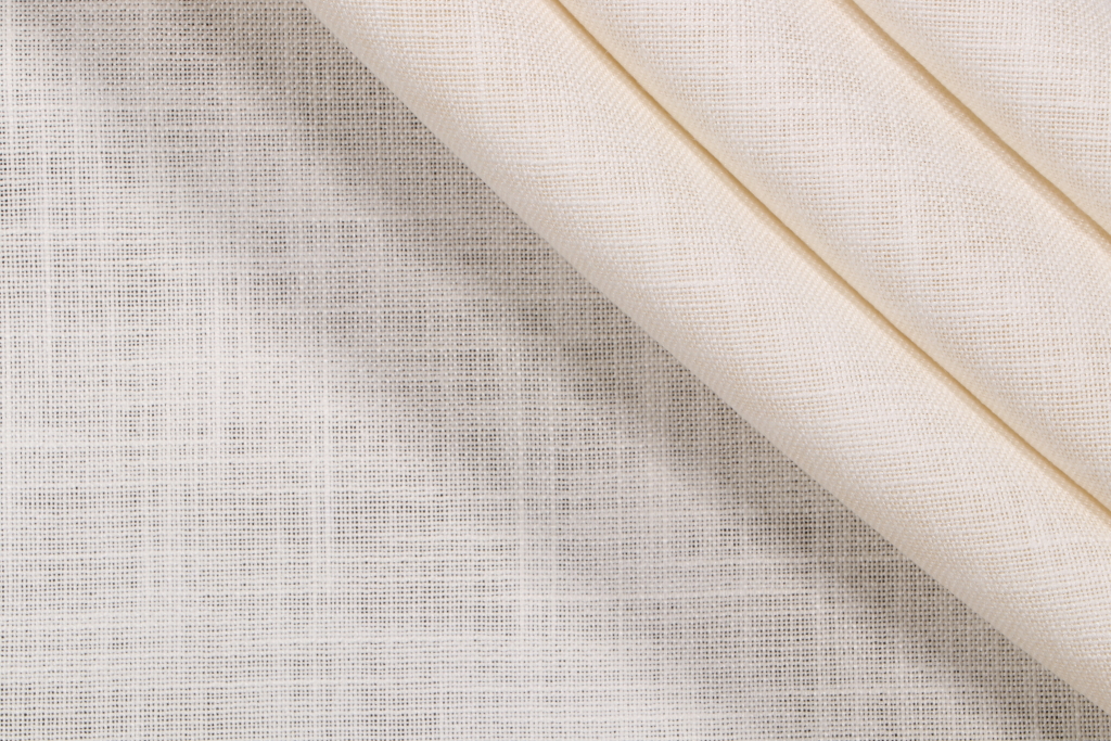 11 Yards Thibaut AF10231 Woven Linen Decorator Fabric in Eggshell