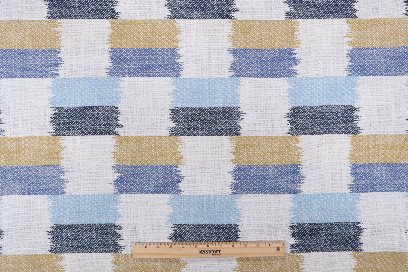 1 Yards Griffith Woven Upholstery Fabric in Azure