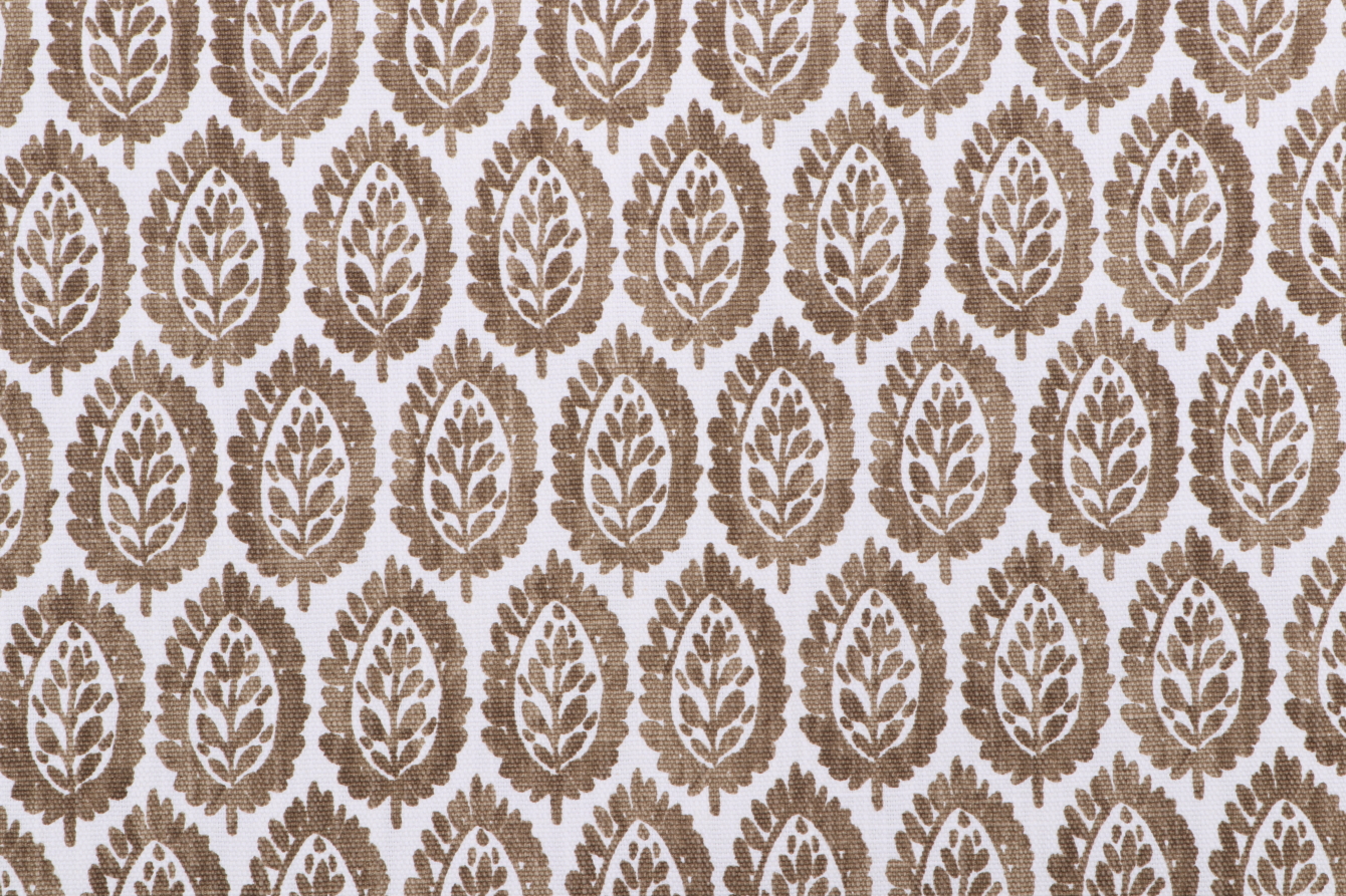 1 Yards Premier Prints Lynn-Slub Linen White Printed Drapery Fabric in Chip