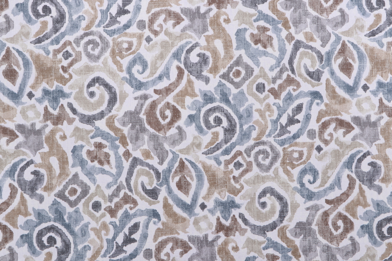 1 Yards Magnolia Home Jester Printed Drapery Fabric in Harbor