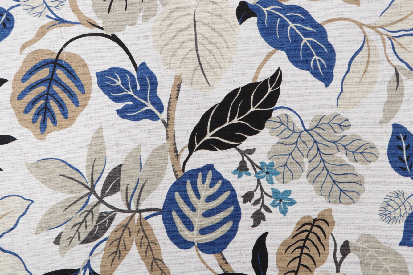 P Kaufmann Meridia Printed Cotton Drapery Fabric in Perri