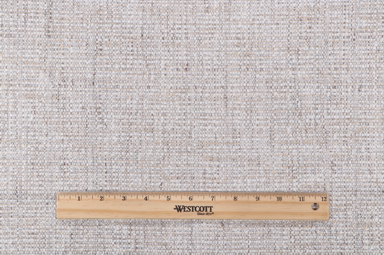 1 Yard Richloom Gulfstream Woven Upholstery Fabric in Cement