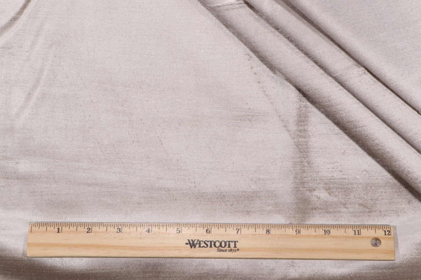 1.13 Yards Butler Velvet Upholstery Fabric in Silver