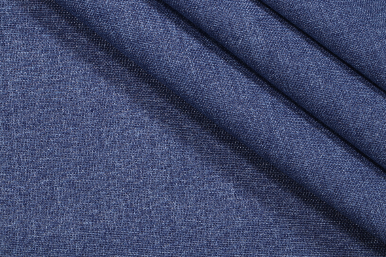 9.63 Yards Solartex Woven Outdoor Fabric in Blue Denim