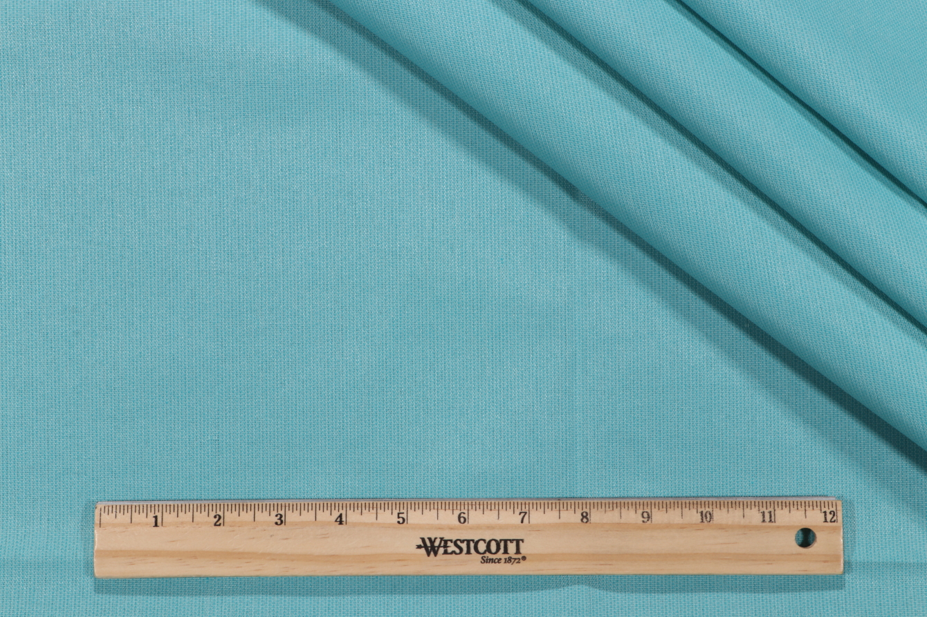 3 Yards Solartex Solid Woven Outdoor Fabric in Aqua