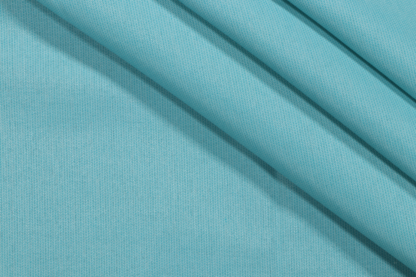 3 Yards Solartex Solid Woven Outdoor Fabric in Aqua