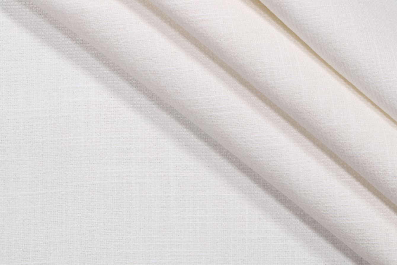 Valdese Weavers Performance Chenille Upholstery Fabric in Alabaster