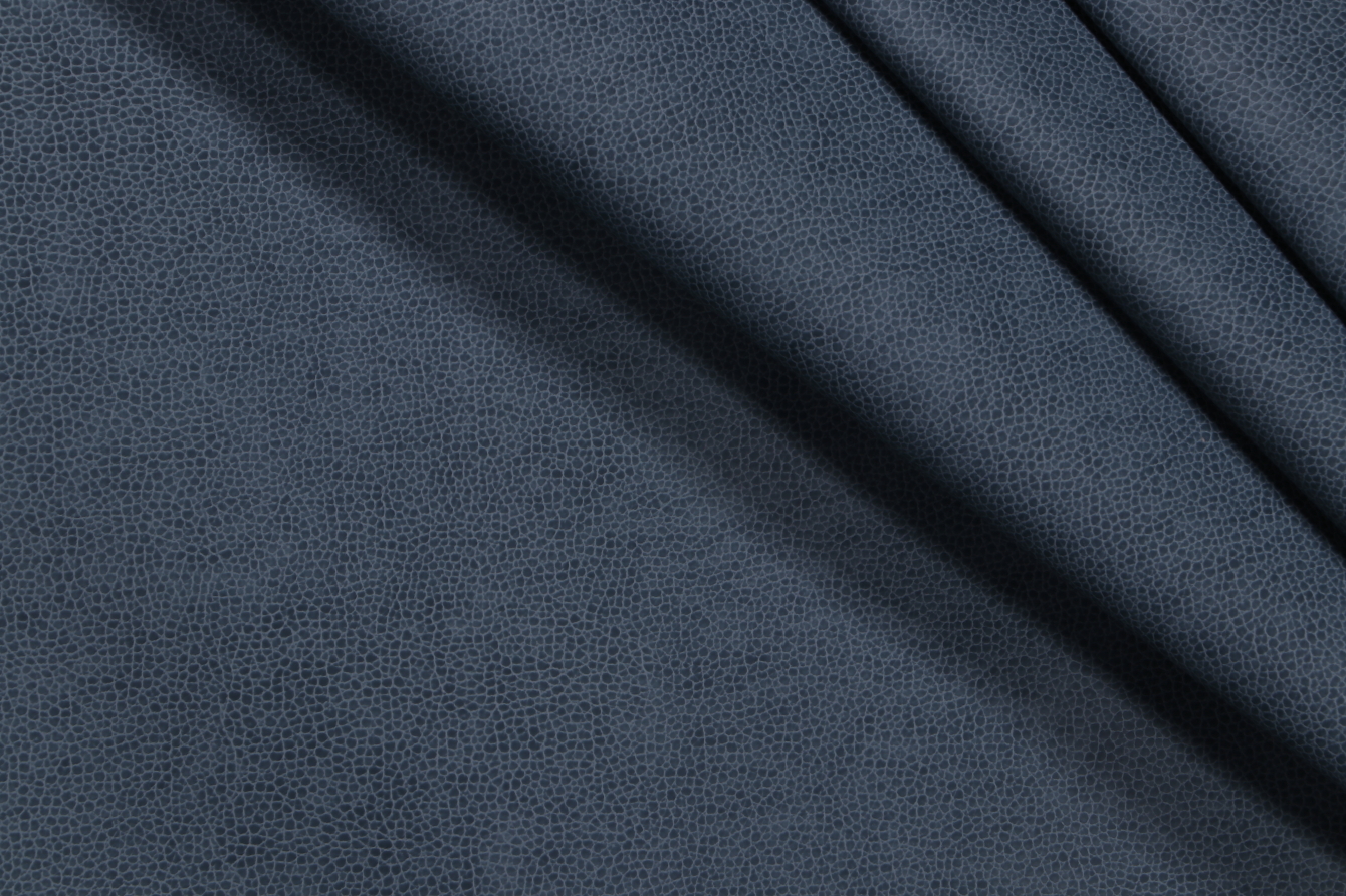 12.38 Yards Textured Suede-Backed Vinyl Upholstery Fabric in Ocean