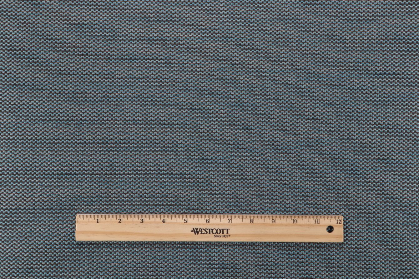 Emery Basket Woven Upholstery Fabric in Peacock/Java