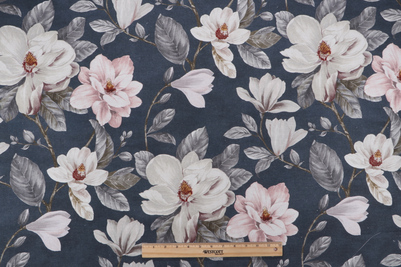 Vilber Magnolia 3017.80 Printed Cotton Drapery Fabric