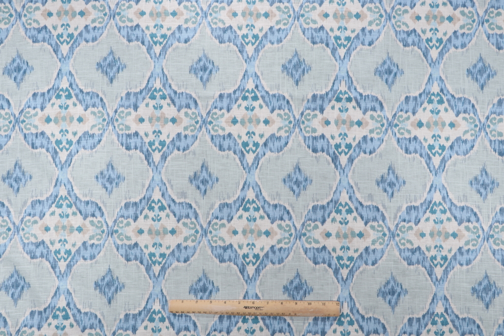 1 Yards Isabelle de Borchgrave Nomadic Printed Linen Blend Drapery ...