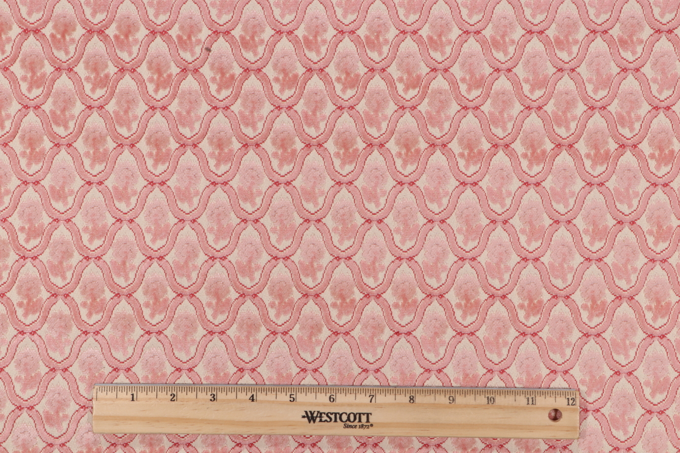 3.75 Yards Scalamandre Velvet Upholstery Fabric in Pink