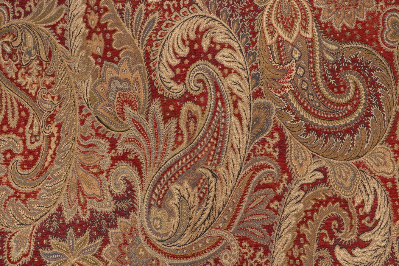 1 Yard Drama Queen Tapestry Upholstery Fabric in Rouge