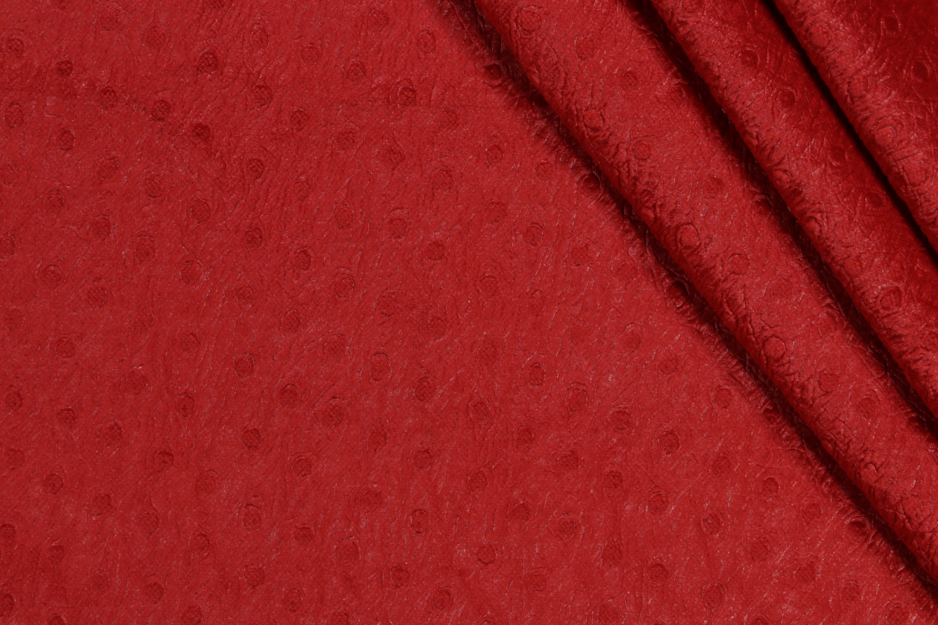 1.25 Yards Scalamandre Velvet Upholstery Fabric in Red