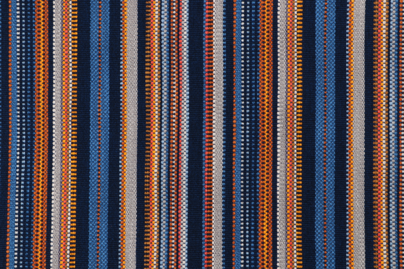 11 Yards Maharam Metered Stripe Woven Outdoor Fabric in Pipevine