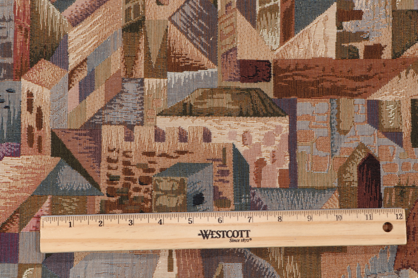 .38 Yards Scalamandre Marcay Tapestry Upholstery Fabric in Blue/Multi