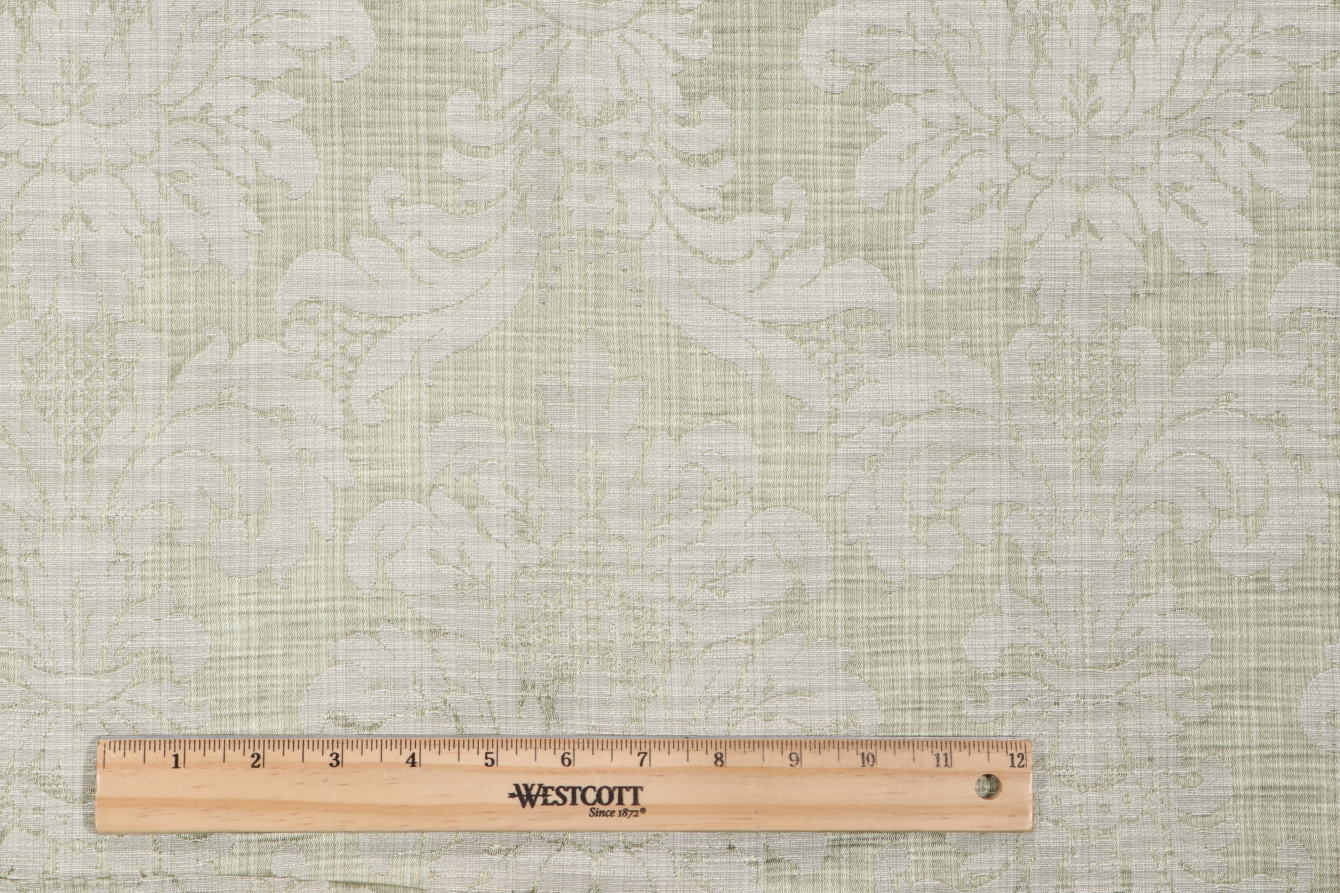 .38 Yards Scalamandre Damask Upholstery Fabric in Willow