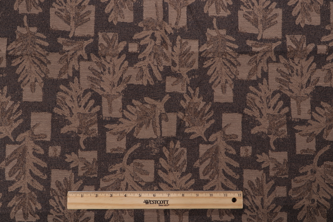 1.13 Yards Robert Allen Pickney Damask Upholstery Fabric in Stonehenge