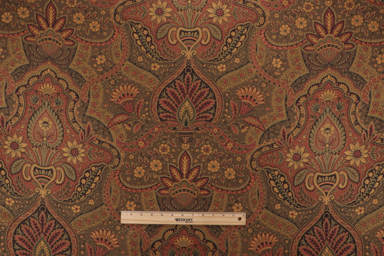 3.38 Yards Scalamandre Oriente Tapestry Upholstery Fabric in Green