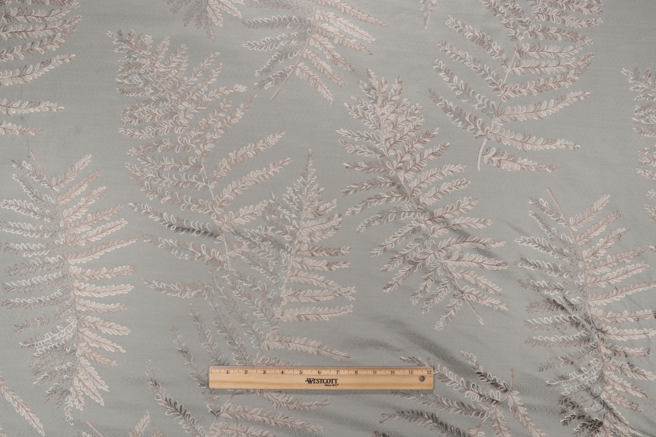 4.63 Yards Scalamandre Silk Damask Decorator Fabric in Mineral