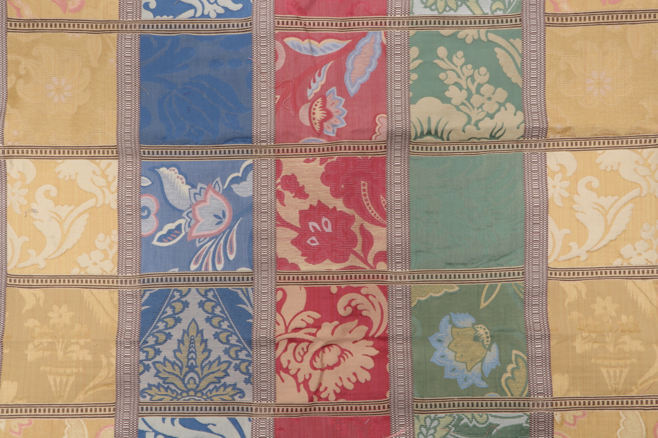 2.25 Yards Scalamandre Damask Upholstery Fabric in Multi