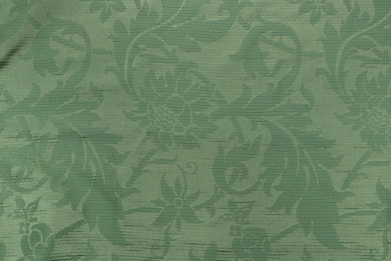 1.5 Yards Scalamandre Damask Upholstery Fabric in Leaf