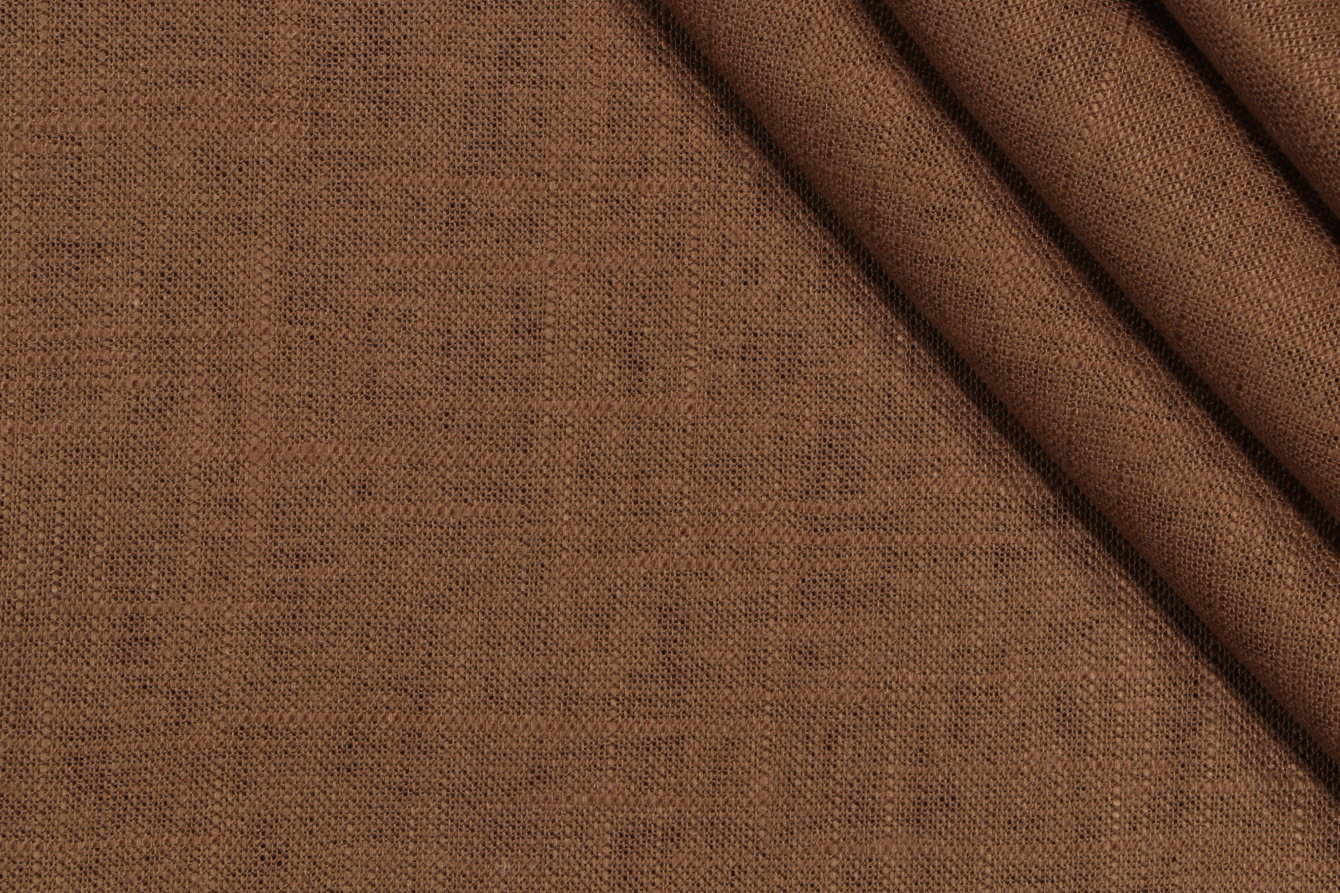 5.25 Yards Covington Jefferson Linen Woven Drapery Fabric in 619-Truffle