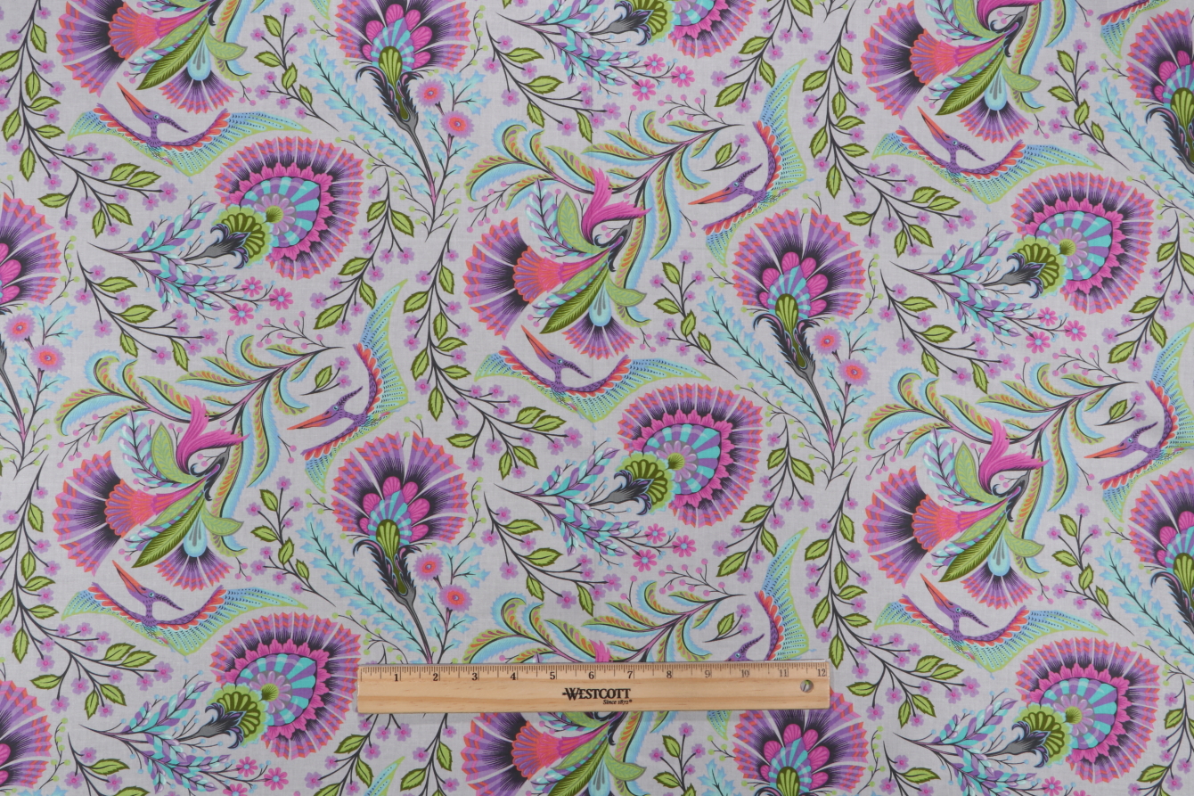 Tula Pink ROAR! Collection Wing It Printed Cotton Craft Fabric in Mist ...