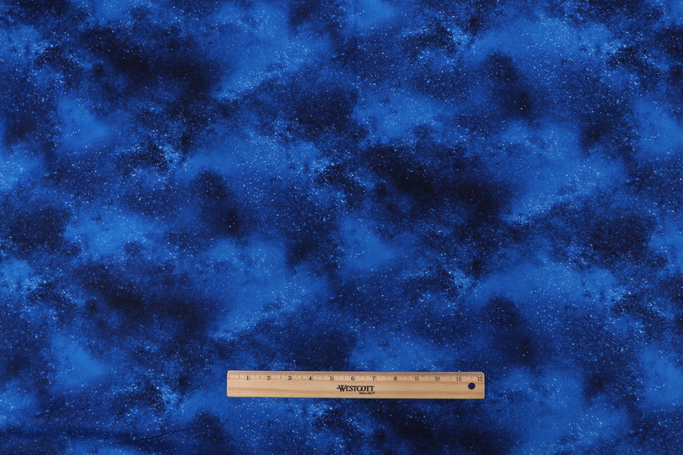 Fabrics Of SoHo Winter Light - Starry Sky Printed Cotton Craft Fabric ...