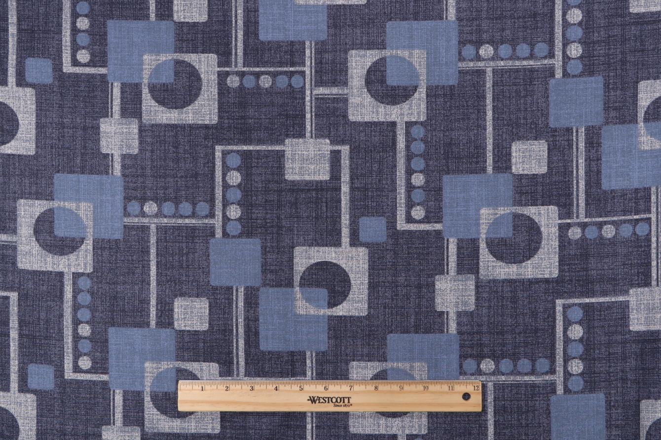 Magnolia Home Apollo Printed Cotton Drapery Fabric in Harbor