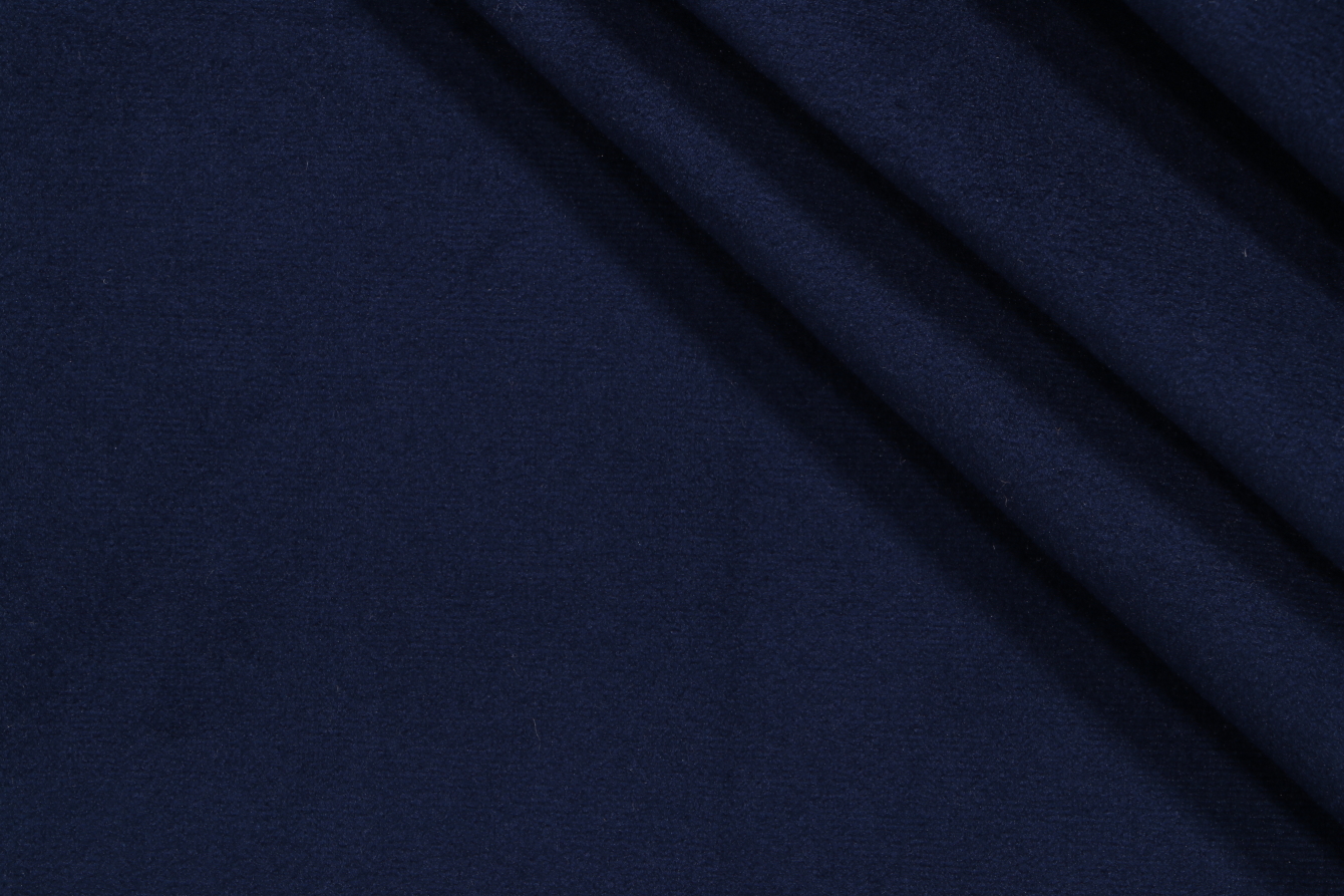 Trinity Velveteen Decorator Fabric in Navy