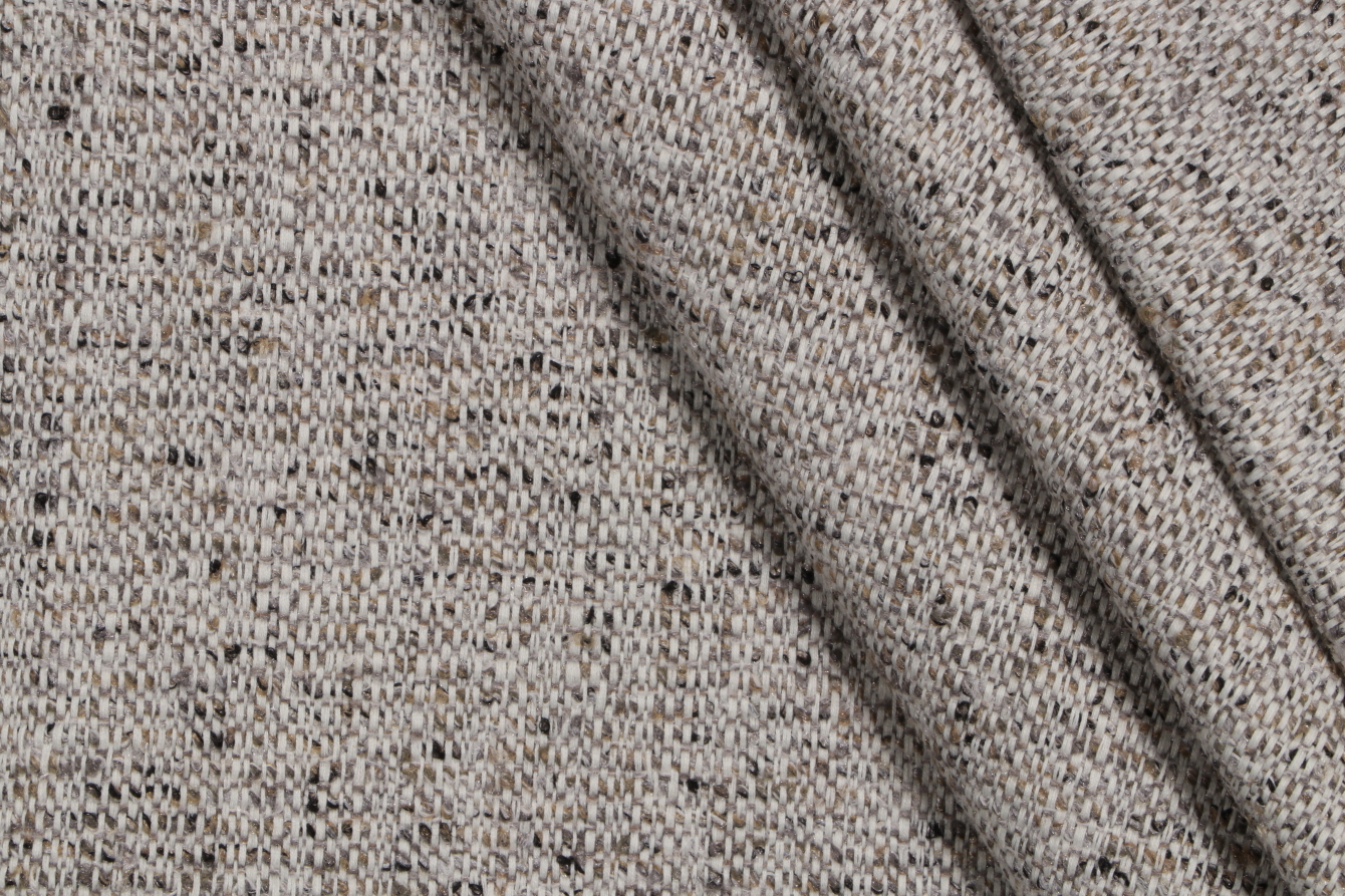 2.13 Yards Panini Woven Upholstery Fabric in Stone