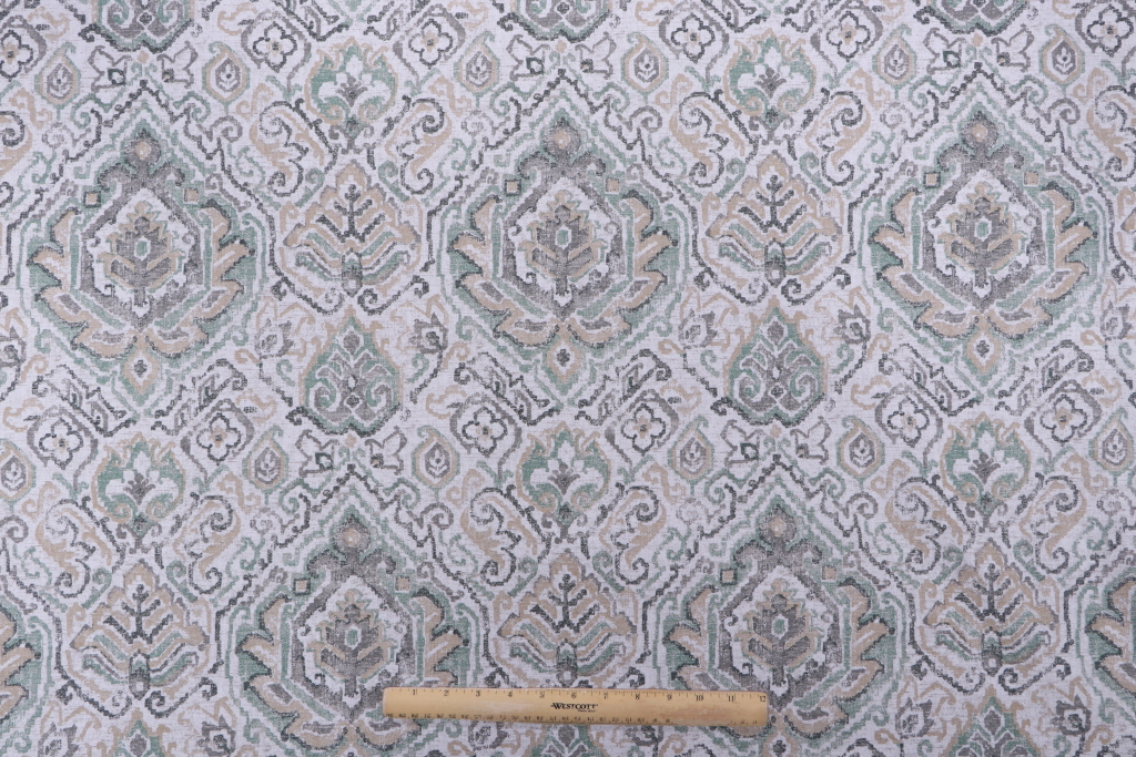 2 Yards Magnolia Home Cathell Printed Cotton Drapery Fabric in Meadow