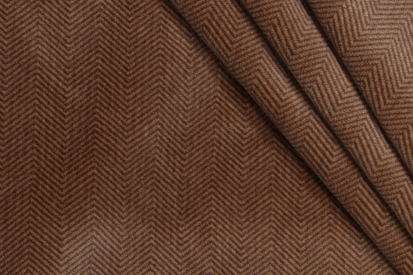 10 Yards Scalamandre Spin Velvet Upholstery Fabric in Camel