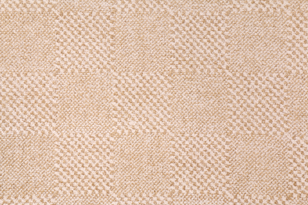 6 Yards Beacon Hill Checker Block Chenille Upholstery Fabric in Champagne