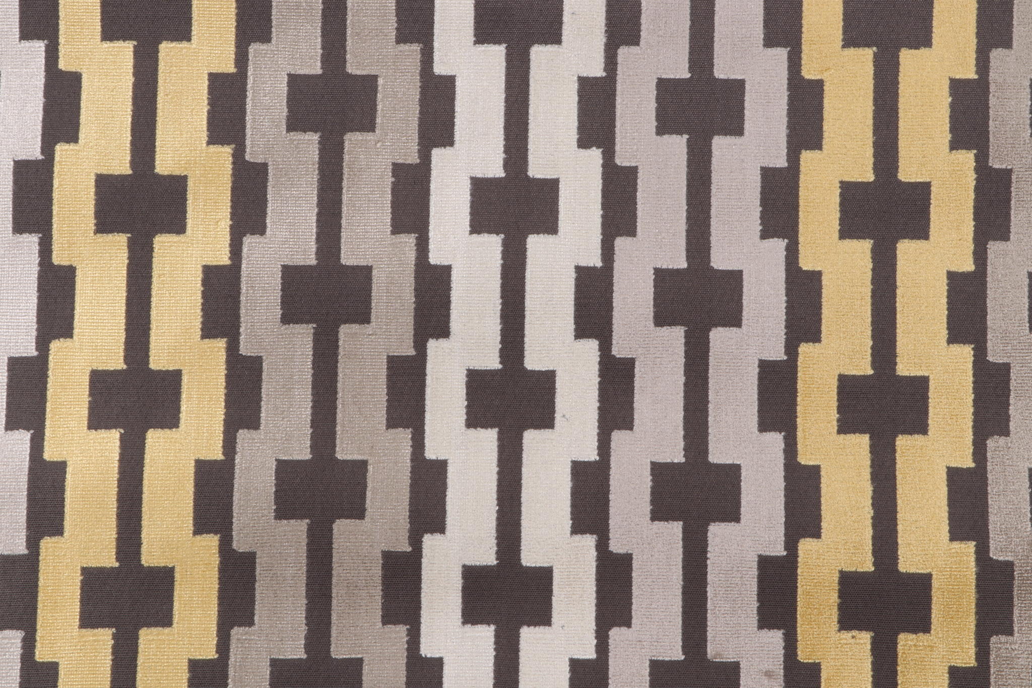 Hercules Woven Velvet Upholstery Fabric in Multi