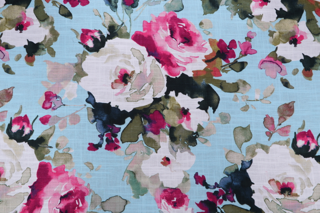 4 Yards Covington Mimi Printed Drapery Fabric in Horizon