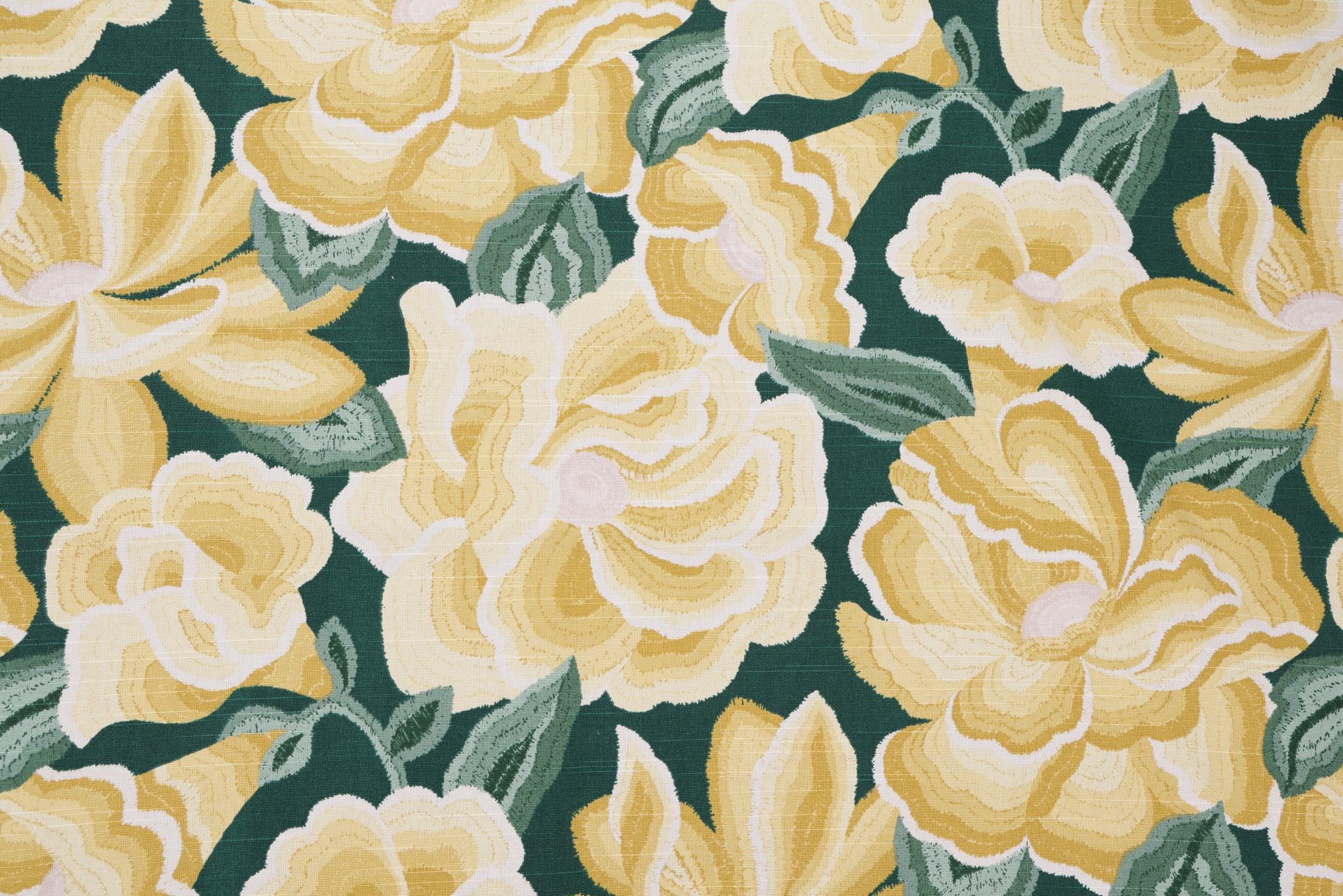 2.25 Yards Robert Allen O'Keefe Bloom Printed Cotton Drapery Fabric in ...