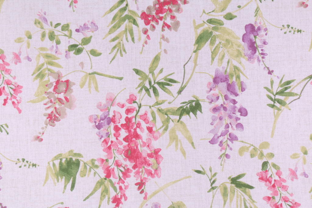Mill Creek Solita Printed Cotton Drapery Fabric in Spring Rain