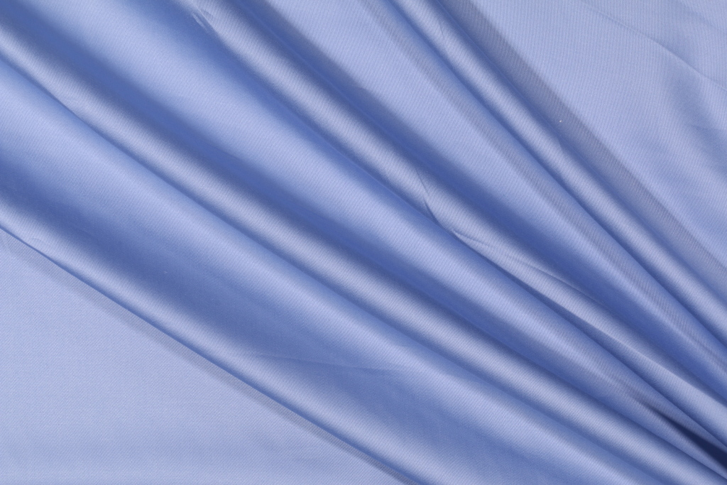 4.3 Yards Designer Sheen Combed Cotton Drapery Fabric in Periwinkle