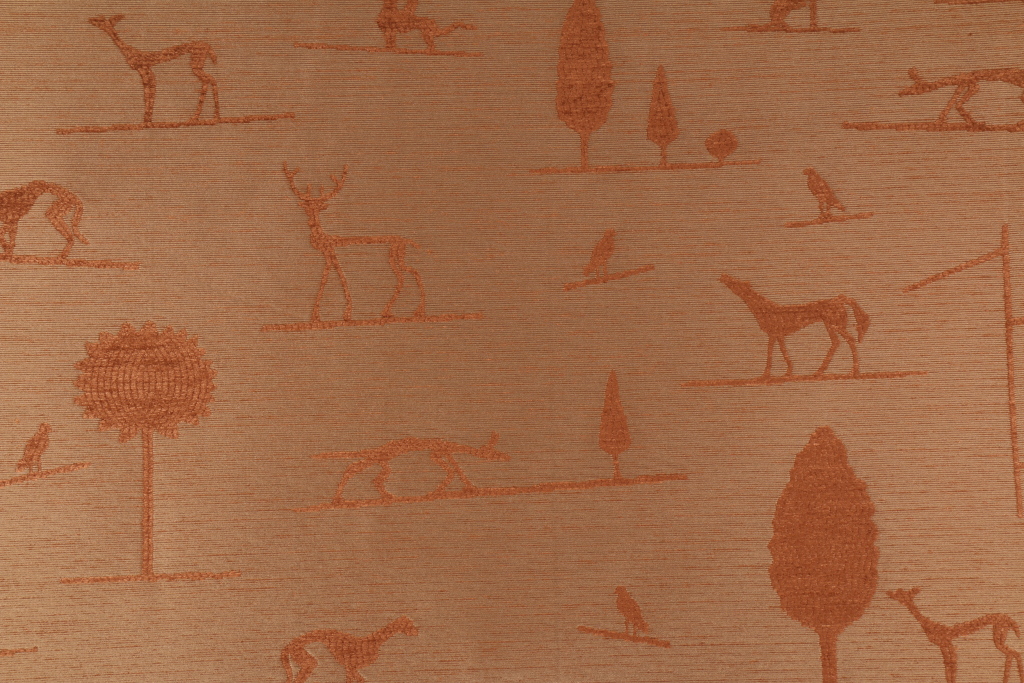 Beacon Hill Primitive Art Silk Upholstery Fabric With Chenille Pattern ...