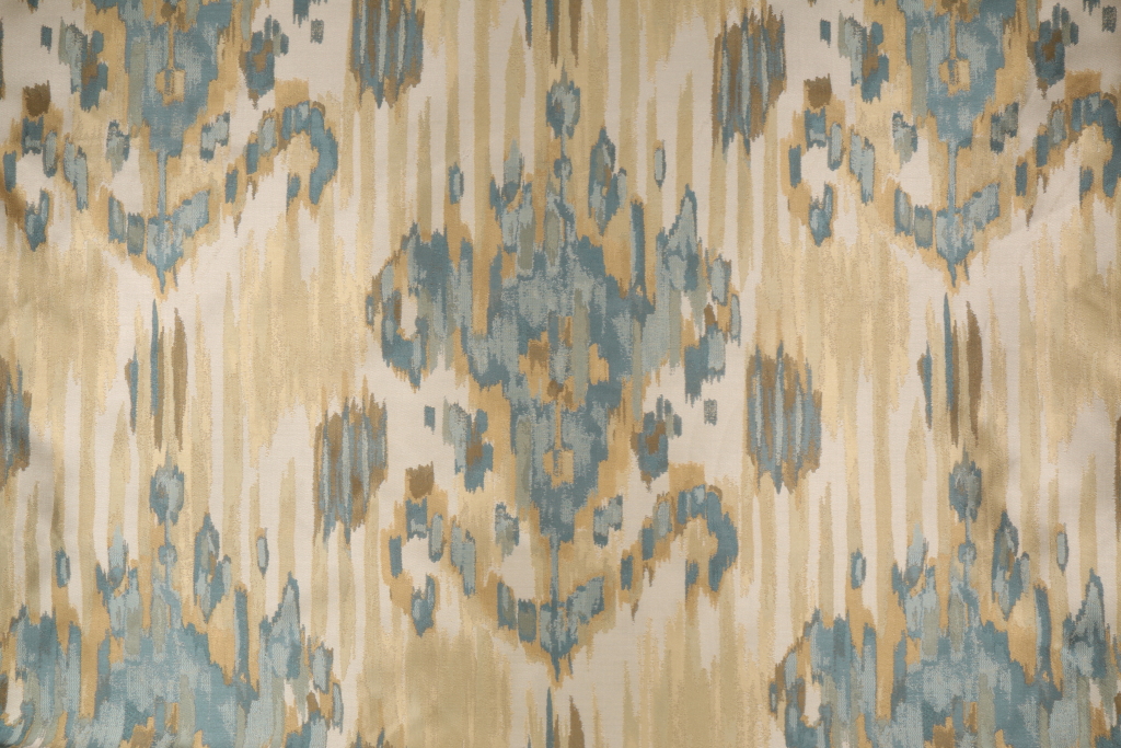 2 Yards TFA Sumatran Lore Tapestry Upholstery Fabric in Spa