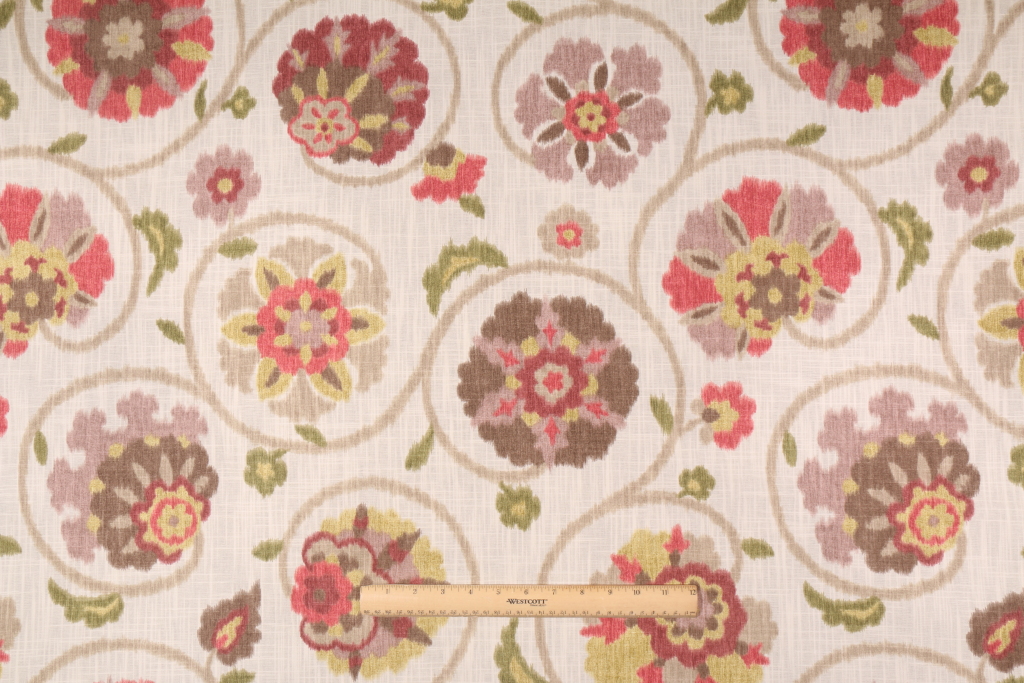 Kaufmann Pamir Printed Cotton Drapery Fabric in Citrus