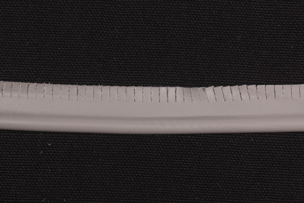 2.75 Yards Pearl Gray 1/8 inch Marine Vinyl Covered Welt Cord Trim