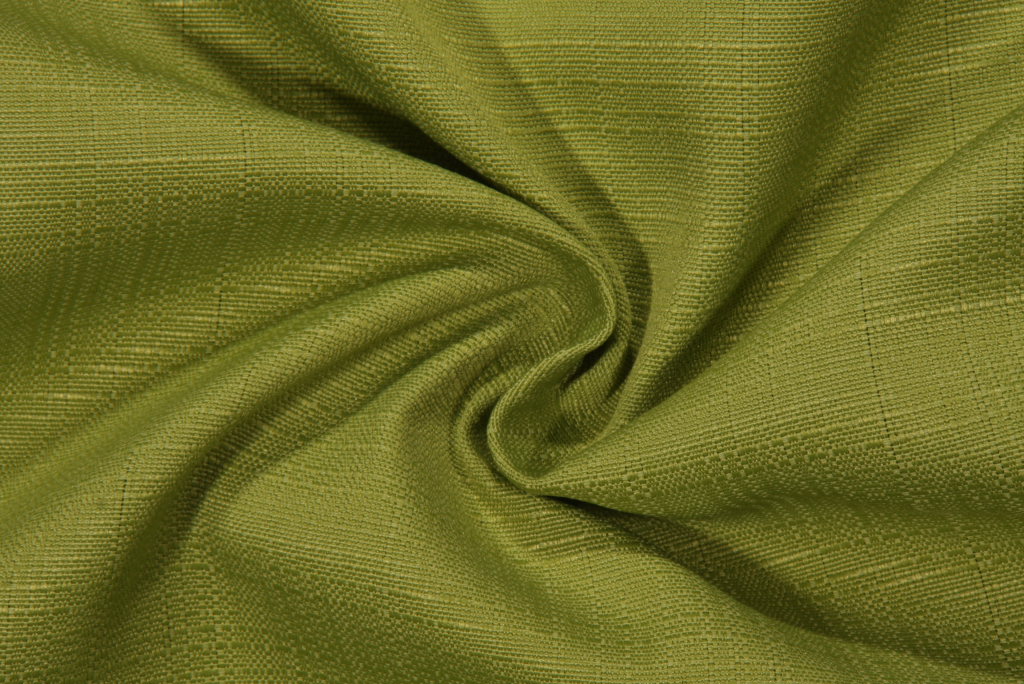 1.38 Yards Richloom Forsyth Polyester Linen Outdoor Fabric in Kiwi