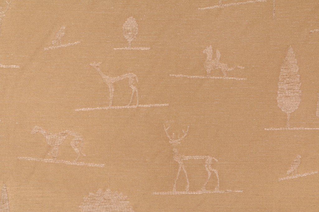 9.3 Yards Beacon Hill Primitive Art Silk Chenille Upholstery Fabric in ...